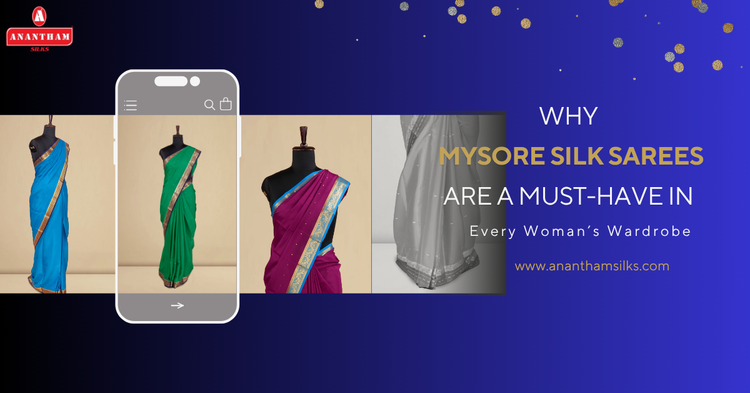 Mysore Silk Saree – Pure Elegance & Timeless Weave | Anantham Silks