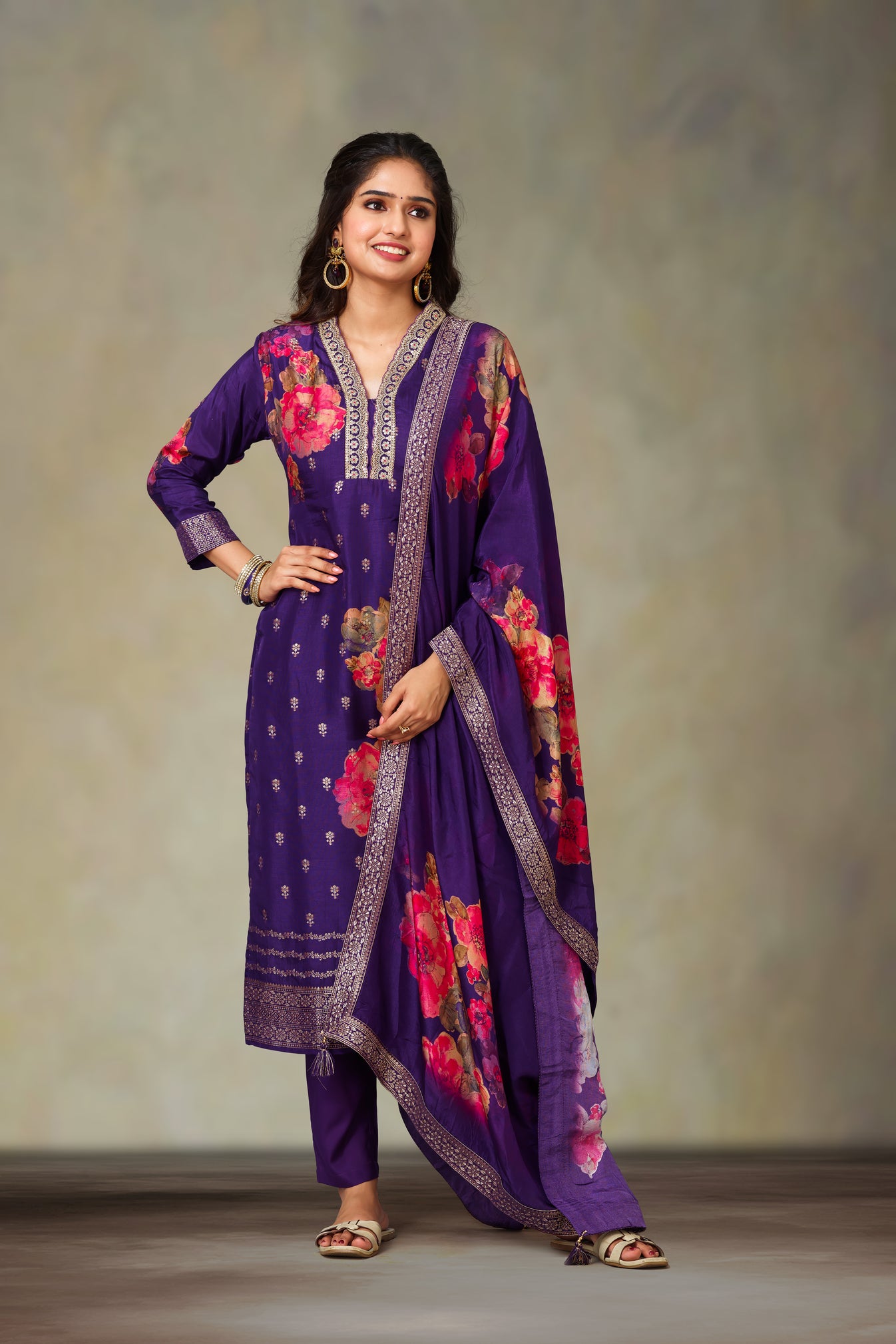 Buy Silk Cotton Chudi Online – Elegant & Comfortable | Anantham Silks