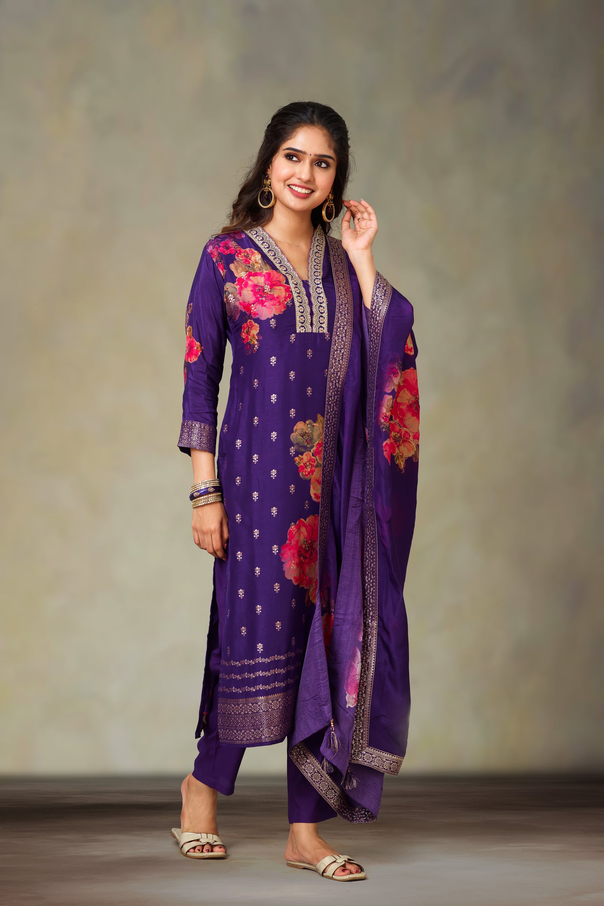 Buy Silk Cotton Chudi Online – Elegant & Comfortable | Anantham Silks